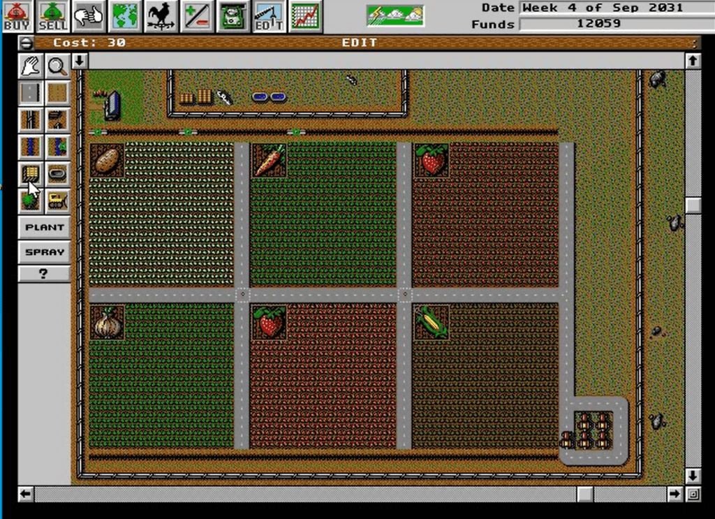 SimFarm 1993 Download: One Of The First Farm Sim Games - DJ Retro Games